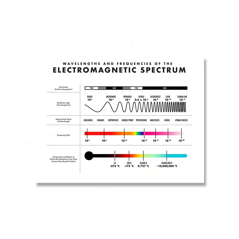 Electromagnetic Spectrum Chart For Kids