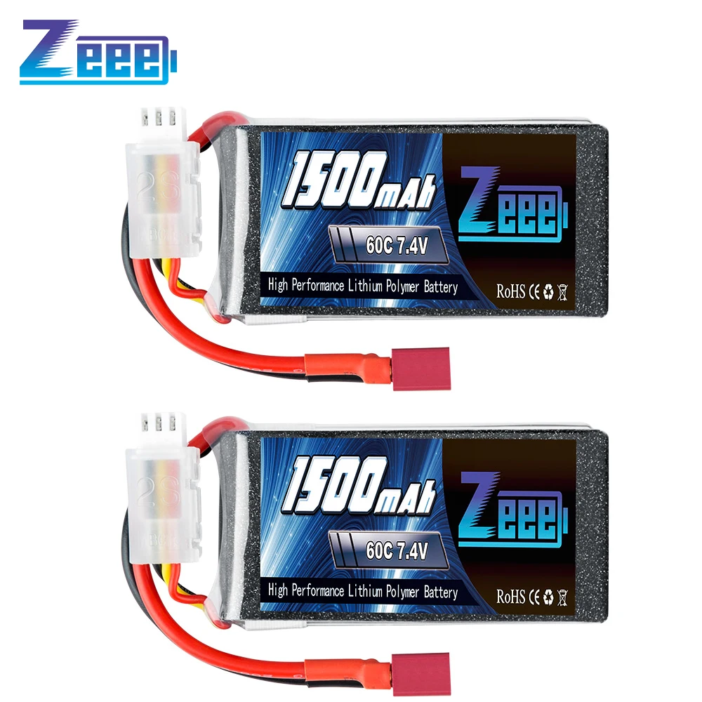 2Units-Zeee-Lipo-Battery-2S-7-4V-60C-1500mAh-with-Deans-Plug-for-RC ...