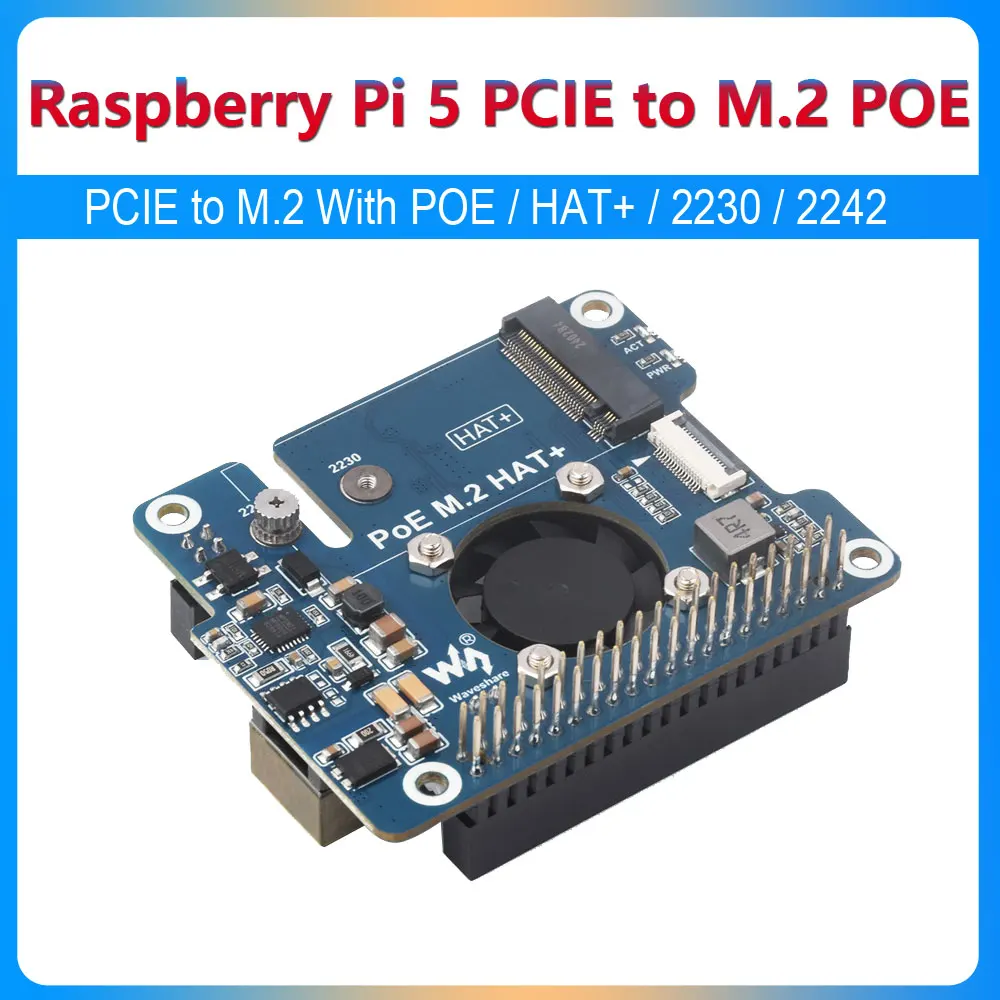 Raspberry-Pi-5-PCIe-to-POE-M-2-NVMe-SSD-Expansion-board-HAT-IEEE-802 ...