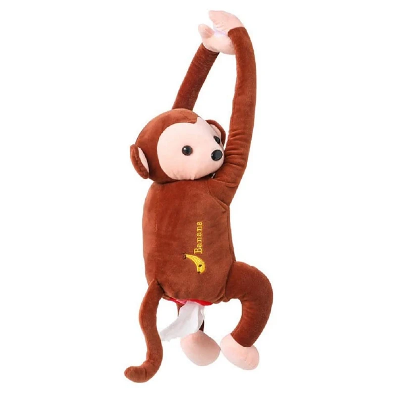 新発売の Monkey Tissue Box Creative Hanging Plush Storage Suitable For Car ...