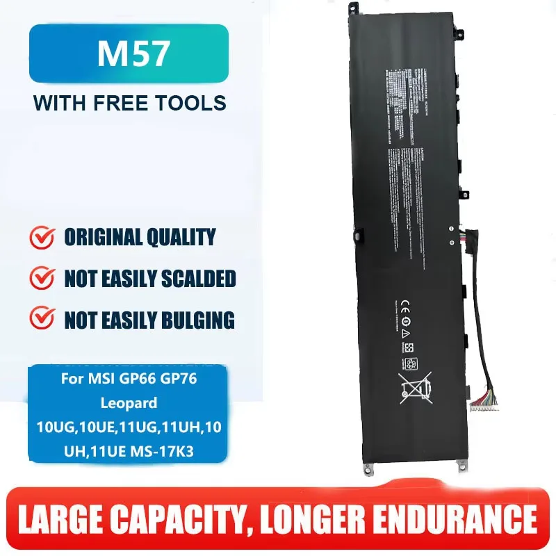 Laptop-Battery-BTY-M57-For-MSI-GP66-GP76-Leopard-10UG-10UE-11UG-11UH ...