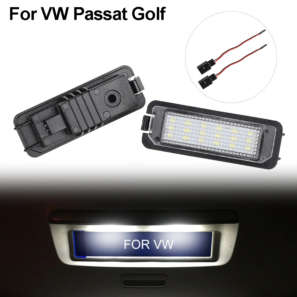 License-Plate-Light-For-VW-Golf-5-6-Waterproof-Number-License-Plate ...