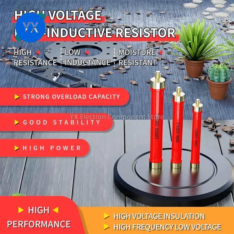 RI80 High Power Metal Film Resistor, 20W - 100W 1K-1G Ohm, High ...