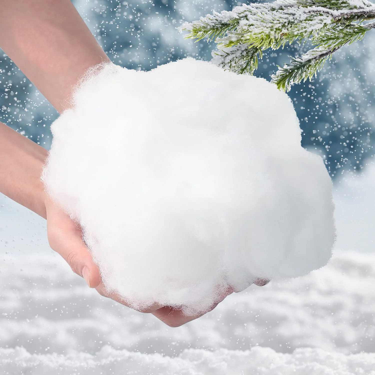 Christmas-Fake-Snow-Decoration-Artificial-Fluffy-Snowflake-Indoor-Fake ...