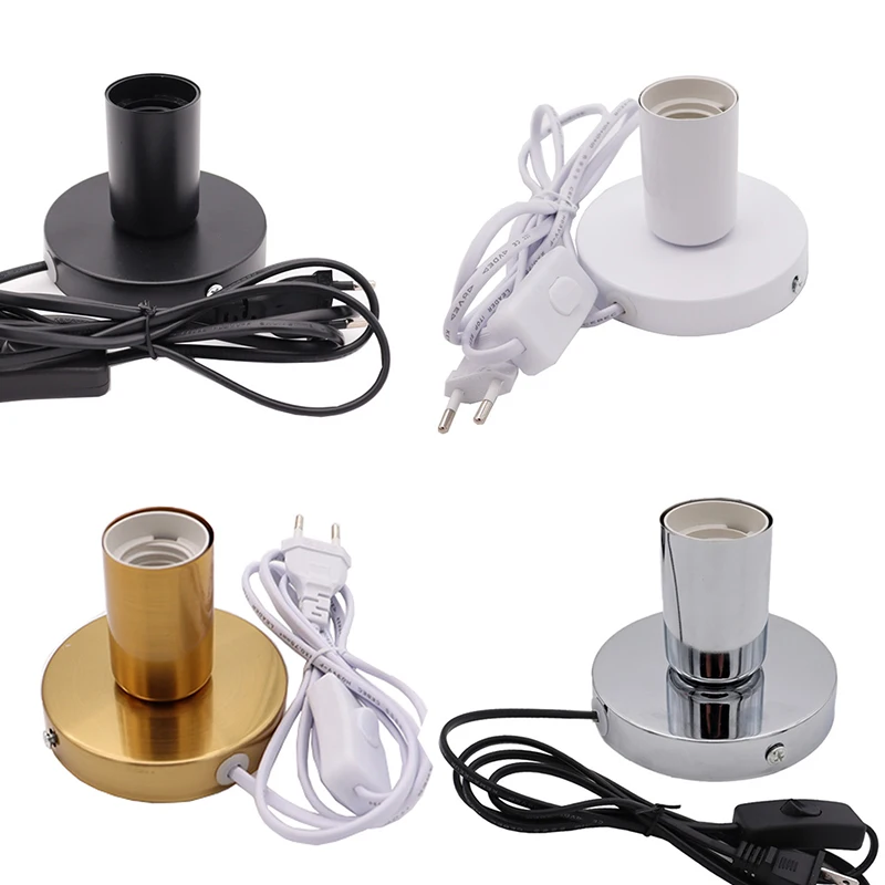 1.5M Cable Night Light With Line Lamp Head E27 Lamp Socket Table Lamp ...
