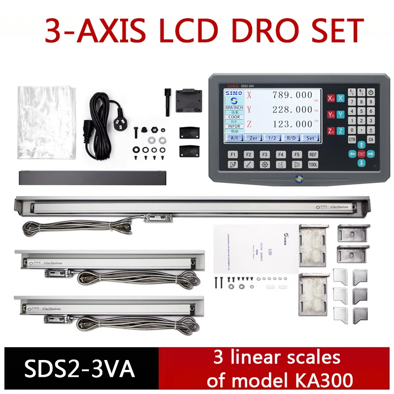 SINO-SDS2-3VA-3-Axis-2-Axis-Milling-Lathe-Grinder-LCD-DRO-Digital ...