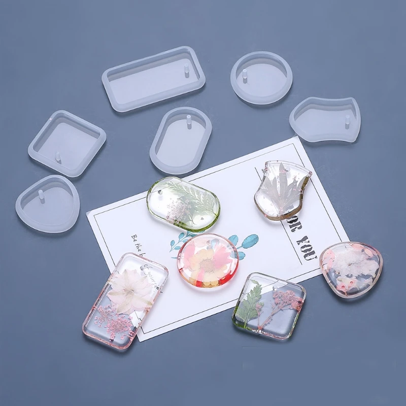 Hanging Listed Resin Mold Geometric Shape Irregular Rectangular Circle ...