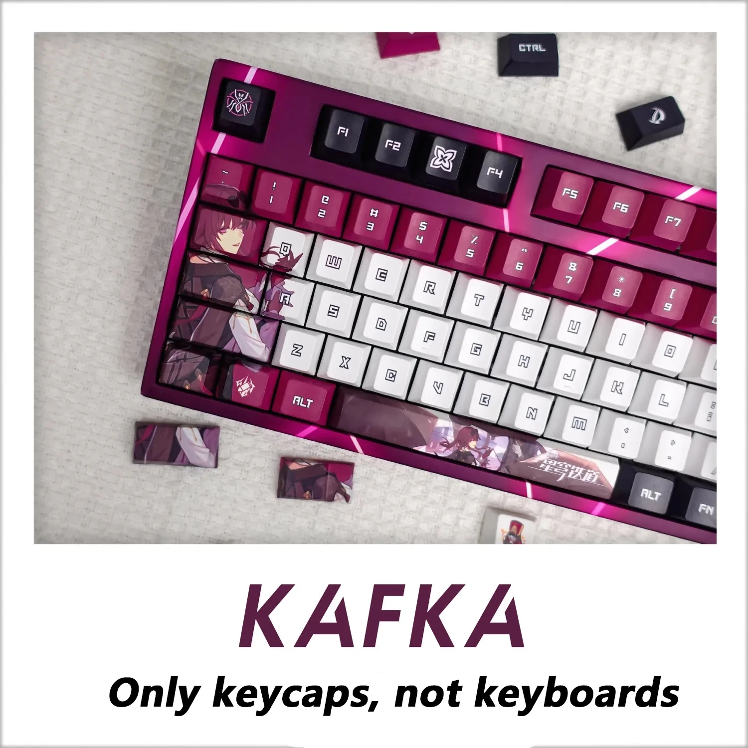 DIY-Honkai-Star-Rail-Kafka-PBT-Keycaps-Tecla-Mec-nica-Teclado-Cap-Suit ...