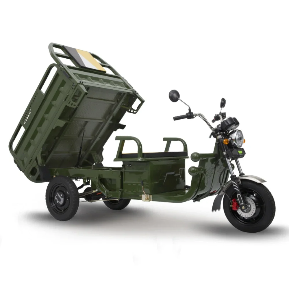 Electric Cargo Tricycle 3 Wheel Bike Trike Scooters For Family Farm ...