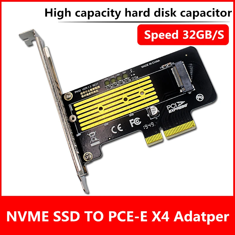 PCI E PCI Express 3,0 X4 a NVMe M.2 M KEY NGFF SSD PCIE M2 Riser Card ...