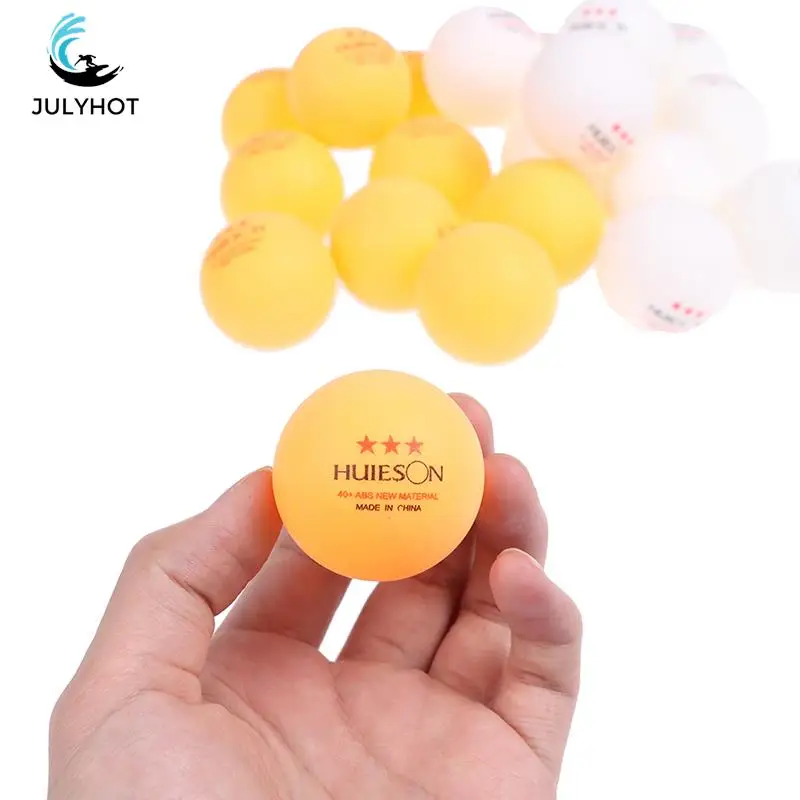 10pcs Table Tennis Ball 40+mm Diameter 2.8g 3 Star ABS Plastic Ping ...