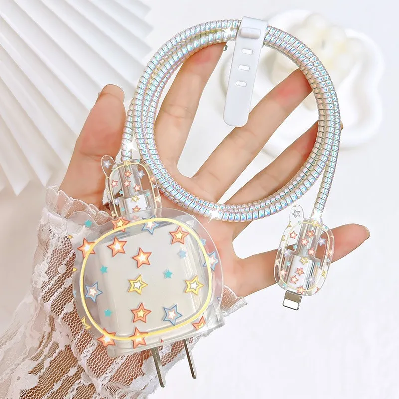 Fashion-Star-Flower-Charger-Protector-Case-For-Apple-18W-20W-iPhone-12 ...