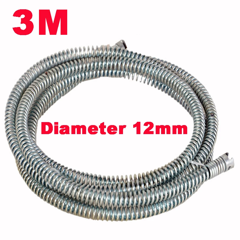 3-Meter-Dia-12mm-Galvanized-Sewer-Pipe-Unblocker-Snake-Pipe-Dredging ...