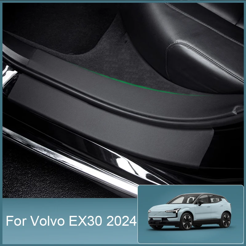 For-VOLVO-EX30-2024-Car-Door-Sill-Sticker-Anti-Scratch-Auto-Inner ...