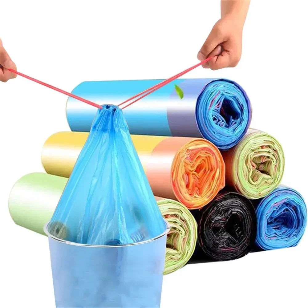 150pcs-1-roll-has-15-garbage-bags-Drawstring-Garbage-Bag-Thickened ...
