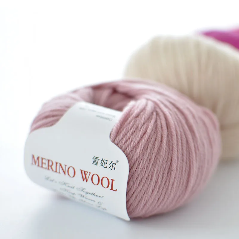50GRAMS-Ball-Pure-Merino-Wool-Yarn-for-Knitting-Plush-Roving-Soft-Lanas ...