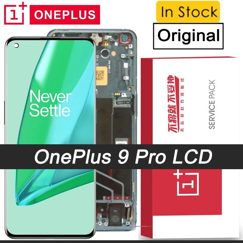 100% Original 6.7 Inches Amoled Display With Frame For Oneplus 9 Pro Lcd Touch Screen Digitizer ...