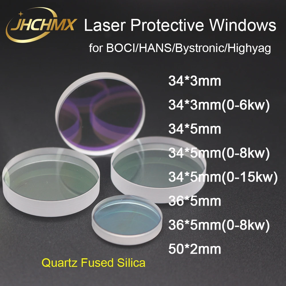 Jhchmx Laser Protective Windows/lens 34*3/34*5/35*4/36*5 1064nm Optical ...