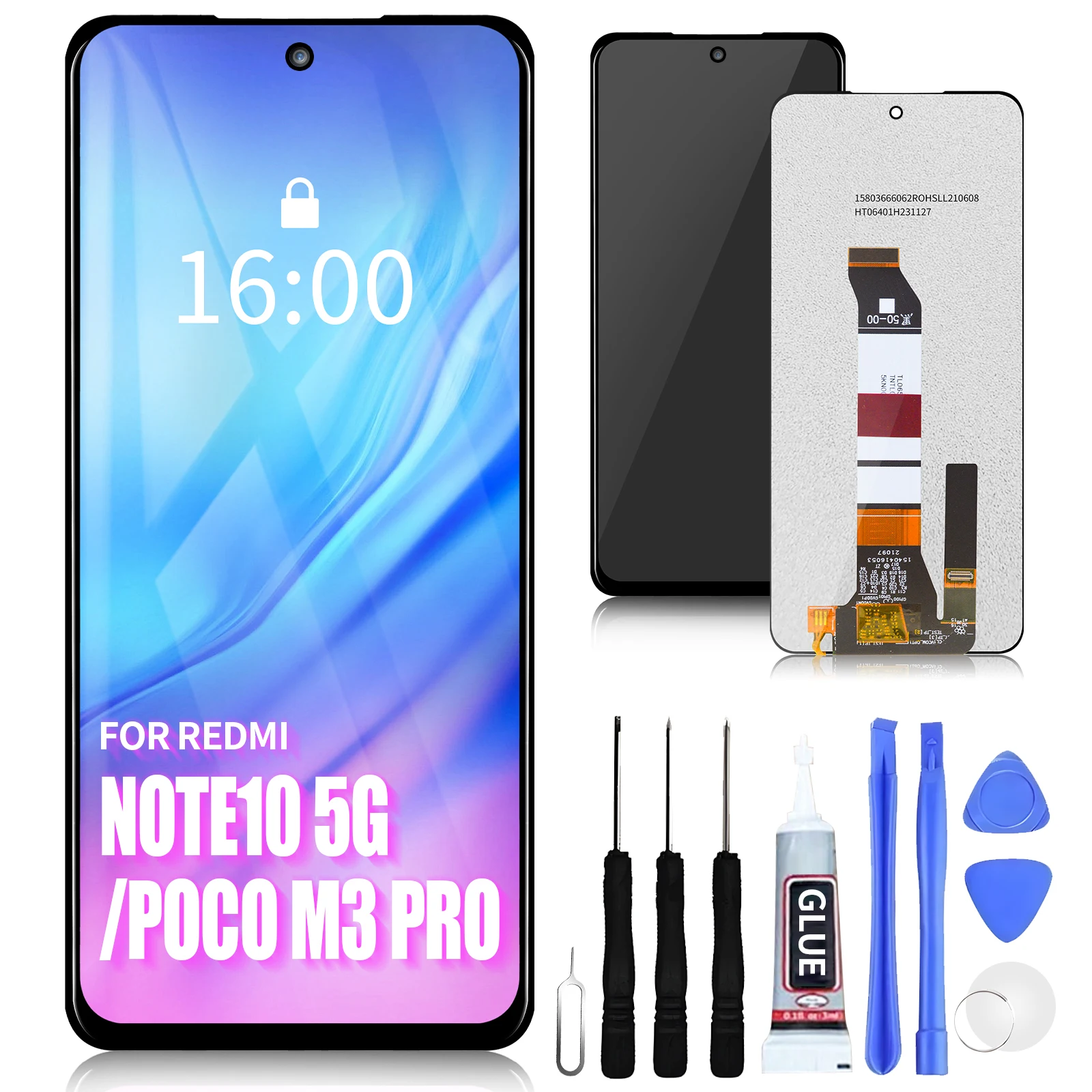 6-5-Original-LCD-For-Xiaomi-Redmi-Note-10-5G-LCD-Display-Touch-Screen ...
