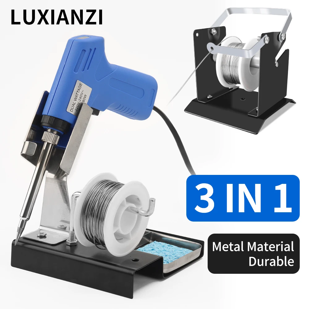 LUXIANZI-Tin-Wire-Soldering-Iron-Stand-All-Metal-Rack-For-Welding ...