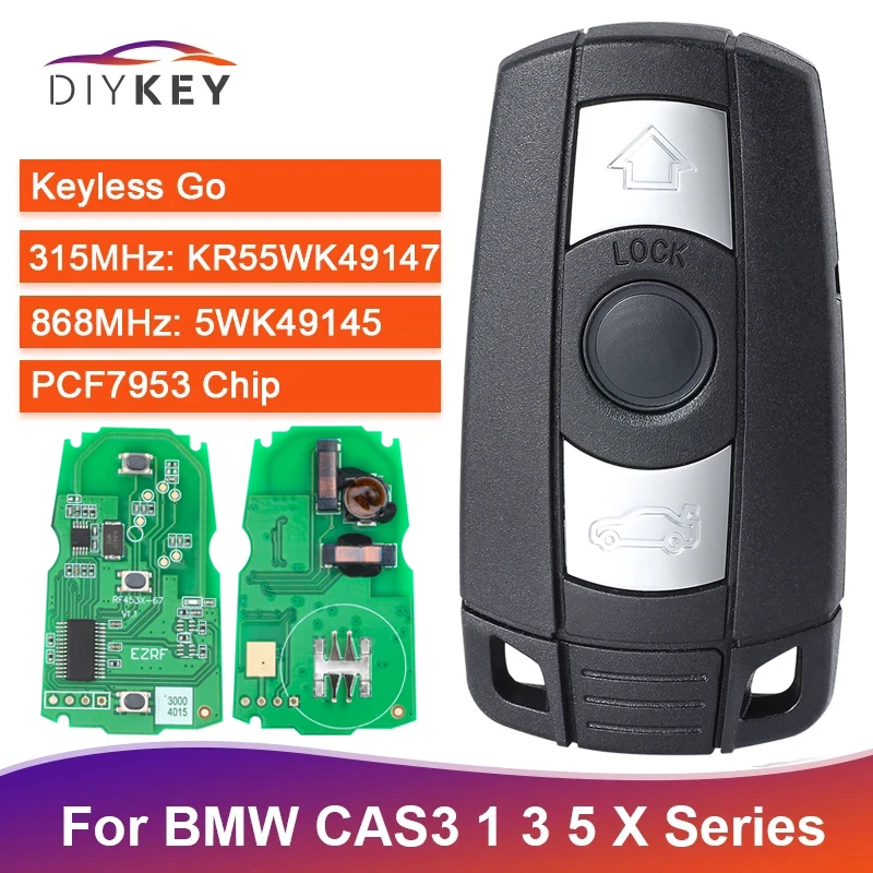 DIYKEY-Keyless-Go-Car-Key-Remote-Control-For-BMW-CAS3-CAS3-1-3-5-6 ...