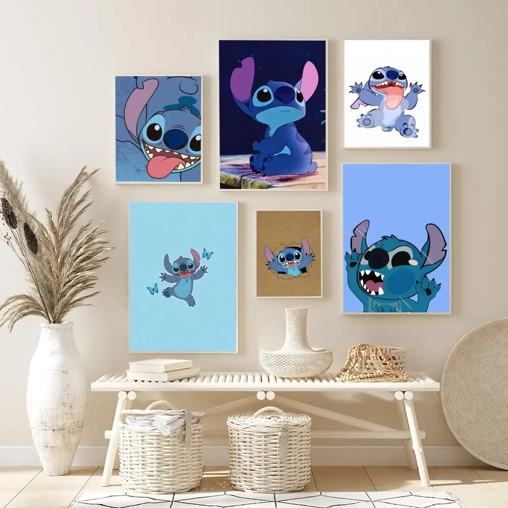 Affiche-murale-classique-de-dessin-anim-Stitch-peinture-num-rique-art ...