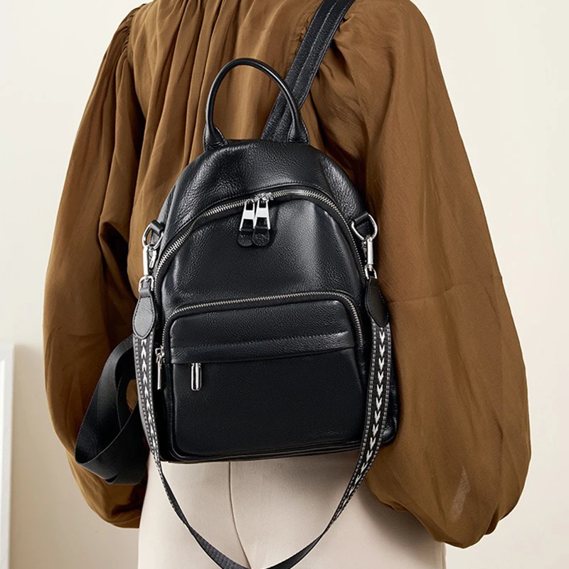 Simple-Black-Large-Capacity-Backpacks-Women-Travel-Bag-Solid-Harajuku ...