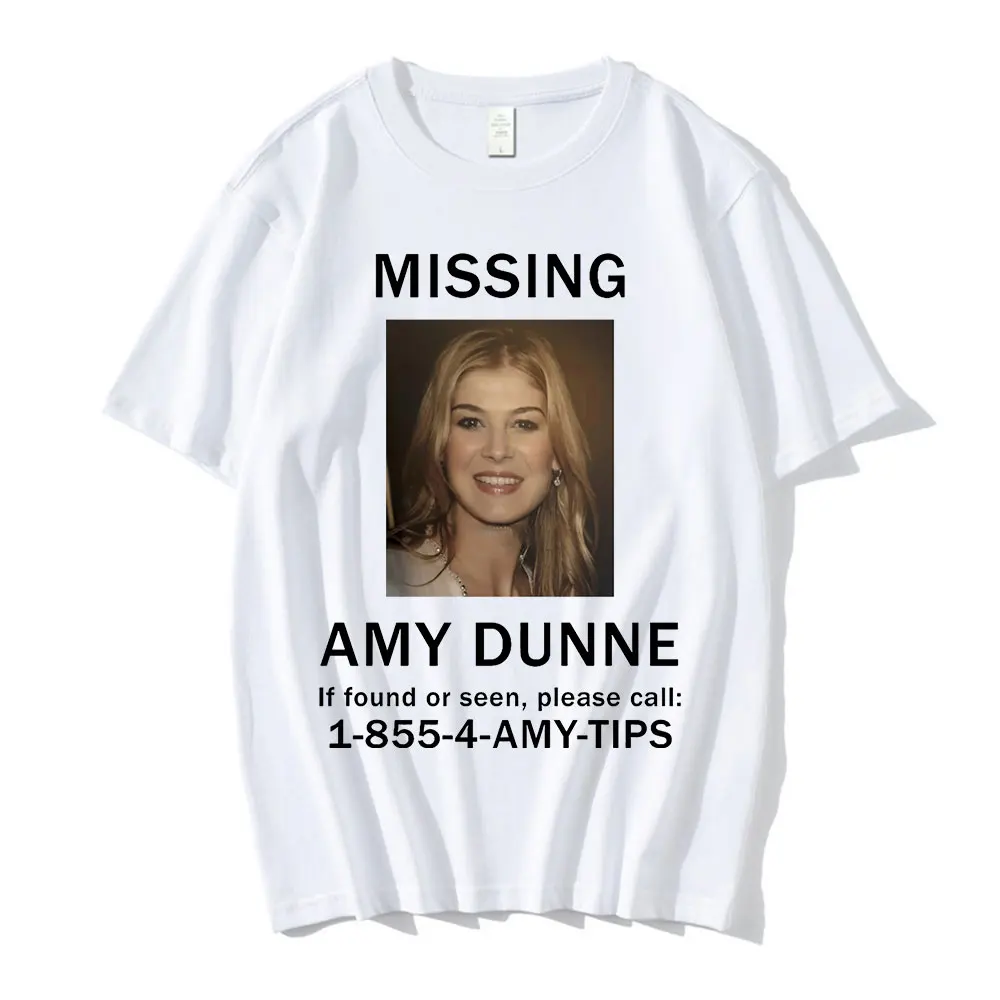 Amy Dunne Missing Poster Hip Hop Rapper Men Women T-shirt O-Neck Short ...