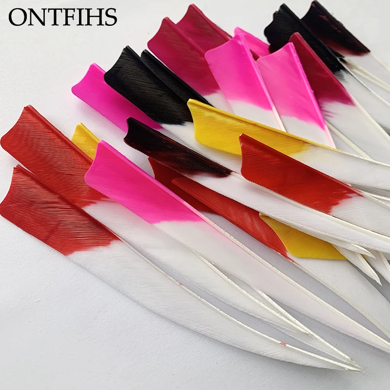 50Pcs Right / Left Wing 5 Inch Shield Cut Fletching Arrow Feathers ...
