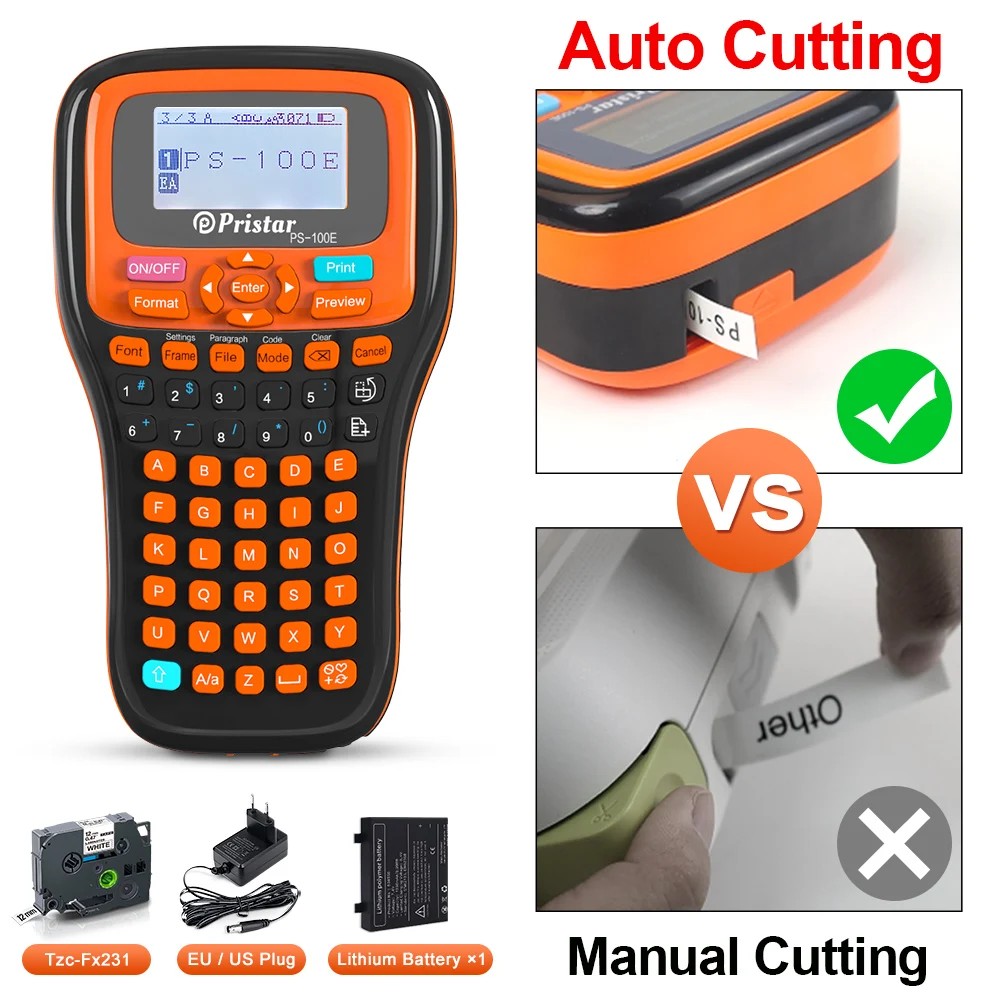 Auto-Cutting-Labeling-Machine-PS-100E-Portable-Wireless-Label-Printer ...