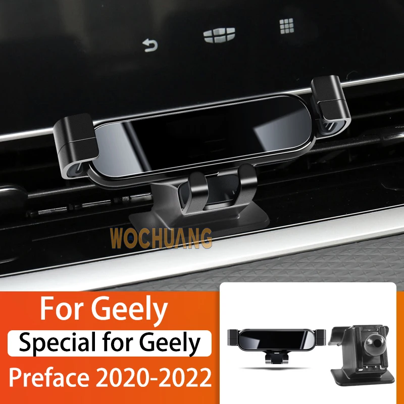 Car-Mobile-Phone-Holder-For-Geely-Preface-2020-2022-360-Degree-Rotating ...