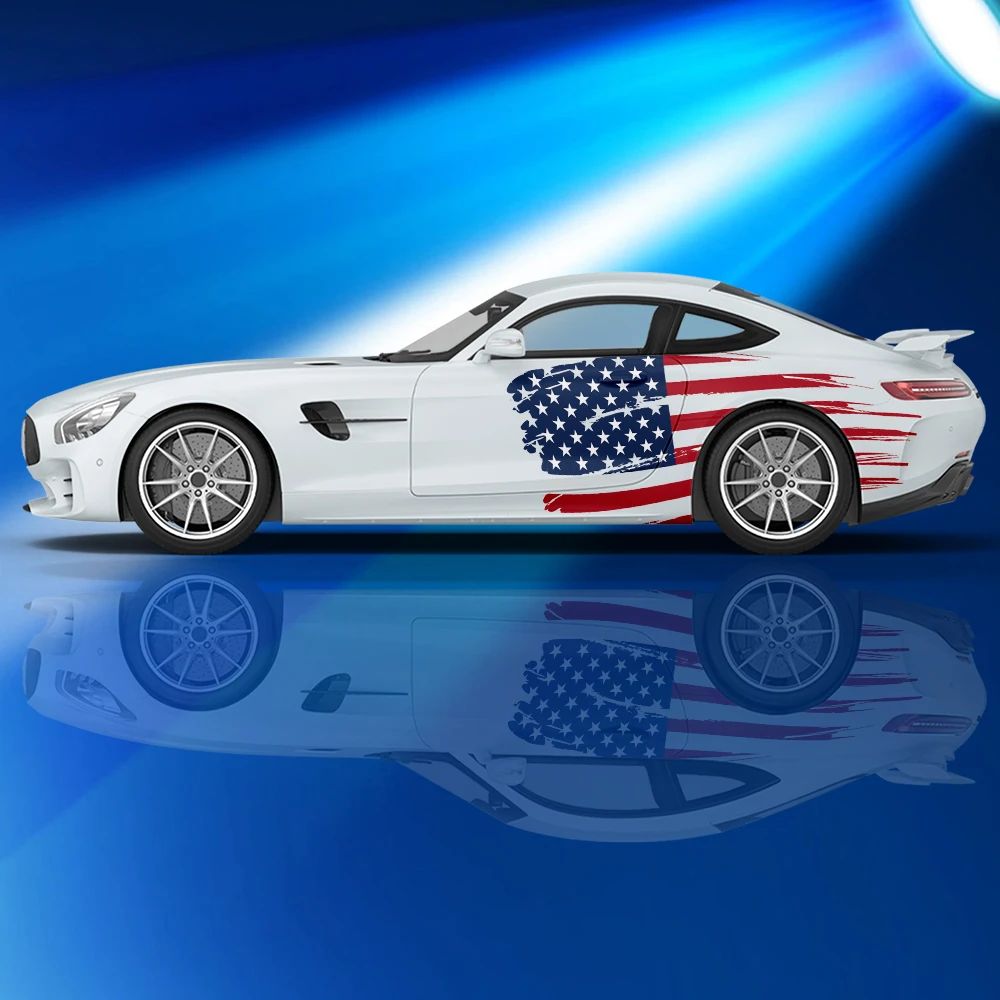 American flag Sticker modified racing car SUV accessories packaging ...