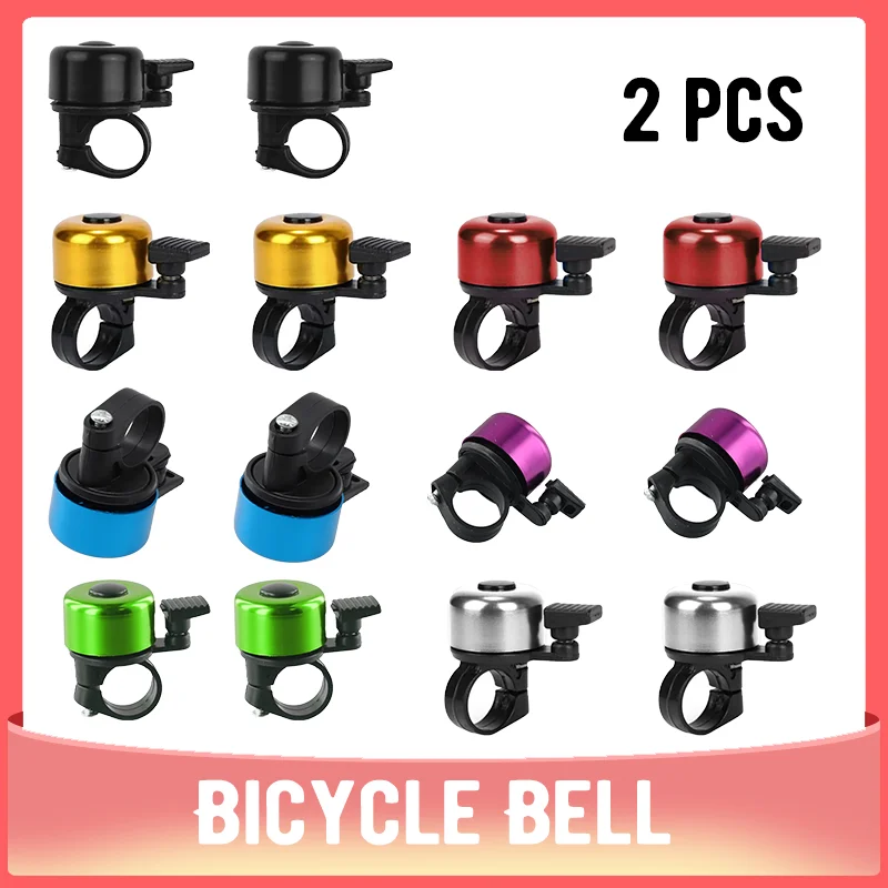 2pcs Small Bicycle Bell Aluminum Alloy Bike Safety Warning Alarm ...