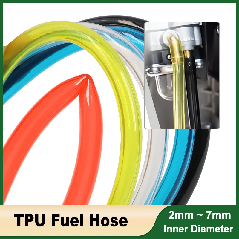 1 - 20m TPU Fuel Hose Diameter 2mm 3mm 4mm 5mm 6mm 7mm Polyurethane ...