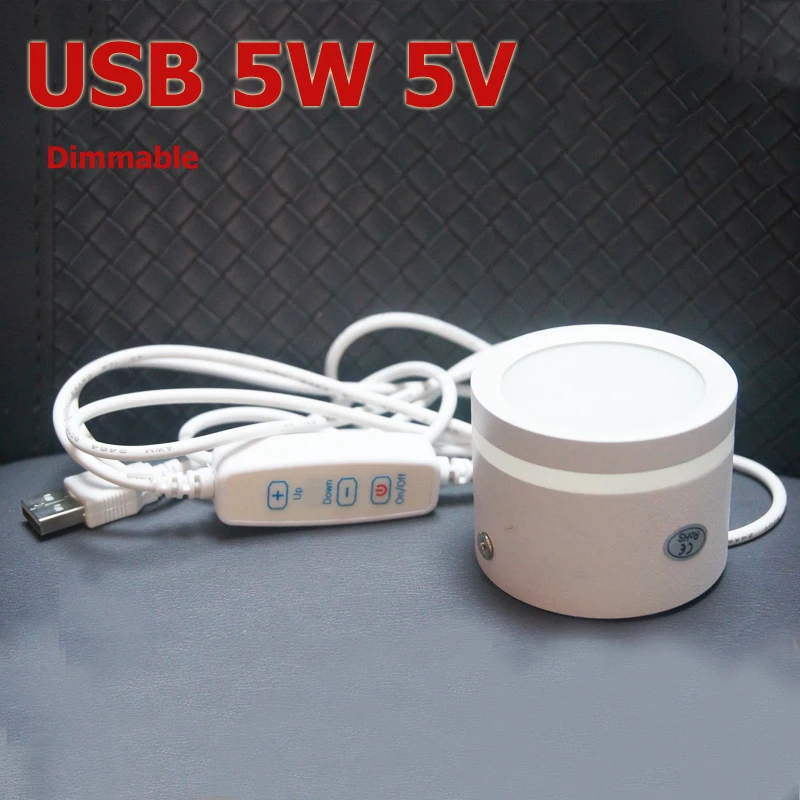 Surface-Mounted-Dimmable-Led-Downlight-5W-USB-5V-Side-Guide-Light-lamp ...