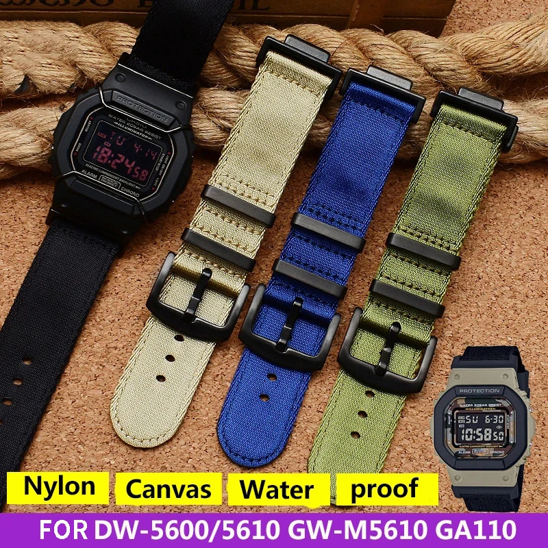 For-Casio-G-SHOCK-GA110-100-120-GM-GA2100-Modified-men-s-Nylon-canvas ...