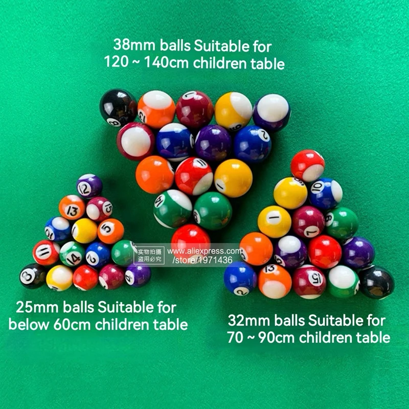 American-Billiard-Table-Balls-16pcs-25mm-32mm-38mm-Professional-Snooker ...