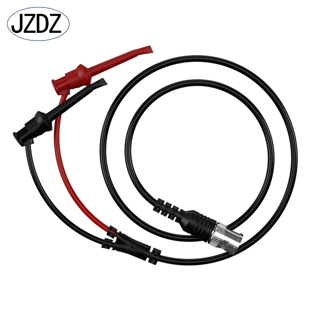 JZDZ-100CM-BNC-Male-Plug-to-Dual-Test-Hook-Clips-Low-Loss-Coaxial-Cable ...
