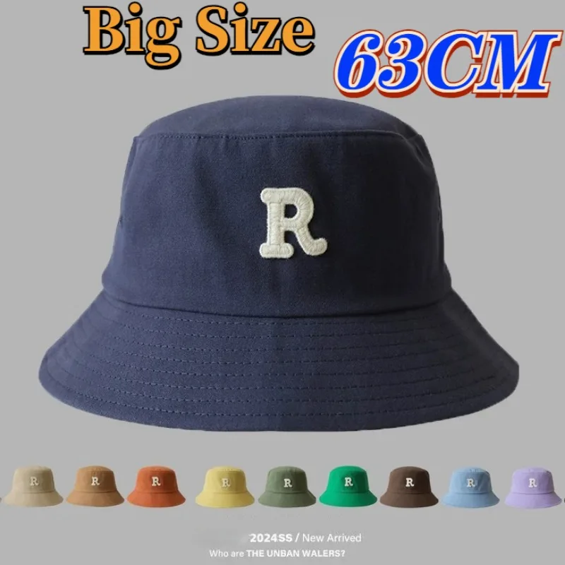 Men-Big-Head-63cm-Bucket-Hats-for-Women-Large-Size-Bob-Four-Seasons ...