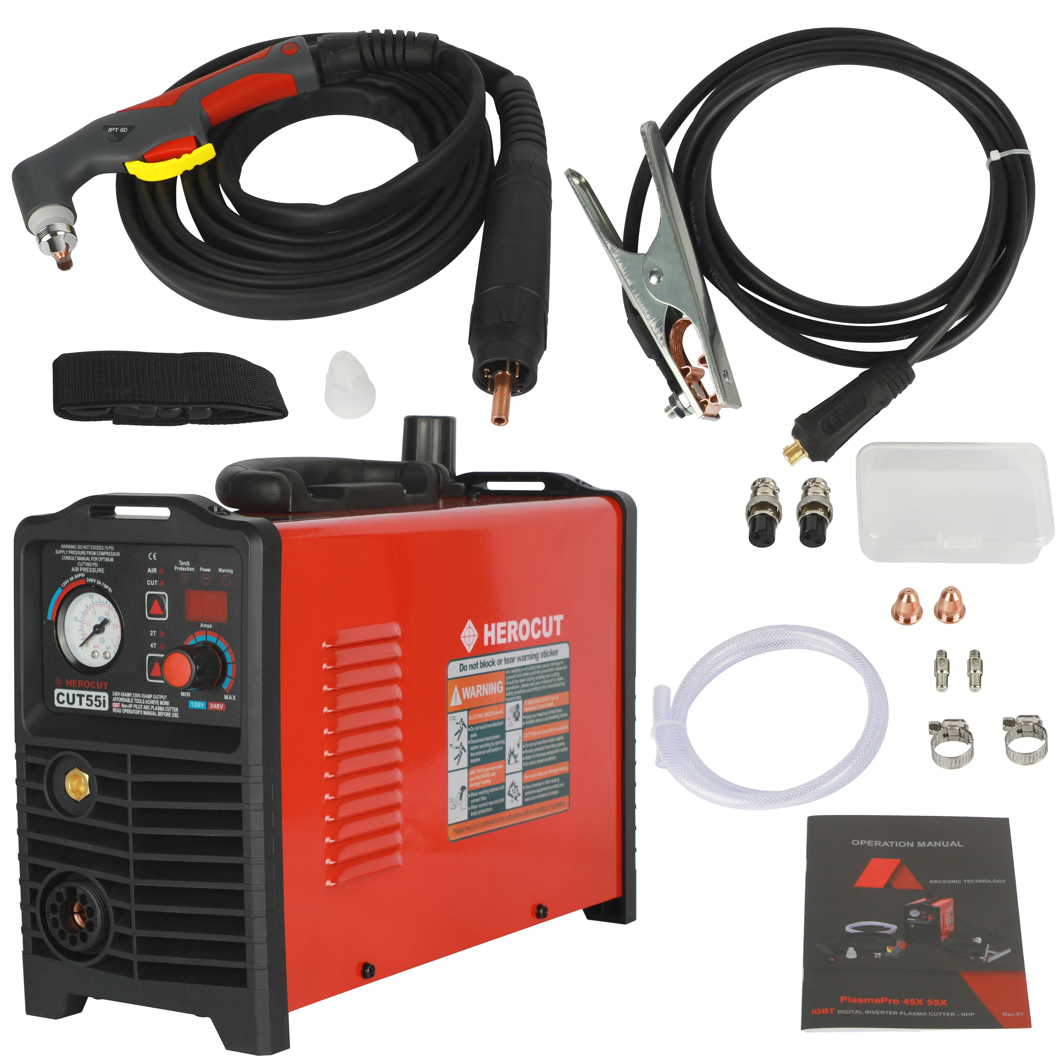 Herocut Cut55x 220v Igbt Digital Control Cnc Non-hf Pilot Arc Cnc ...