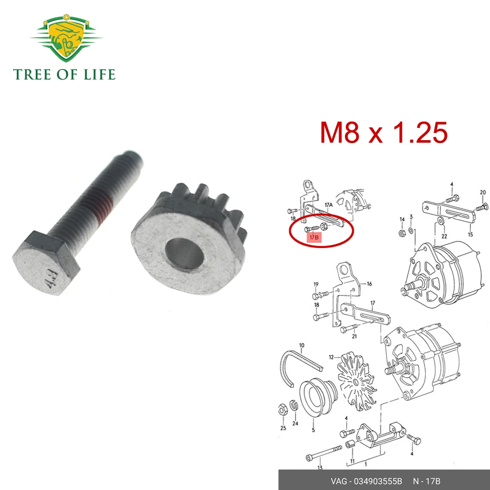 M8 NEW ALTERNATOR ADJUSTING BOLT FOR VW GOLF MK2 MK1 GTI SCIROCCO T25 ...