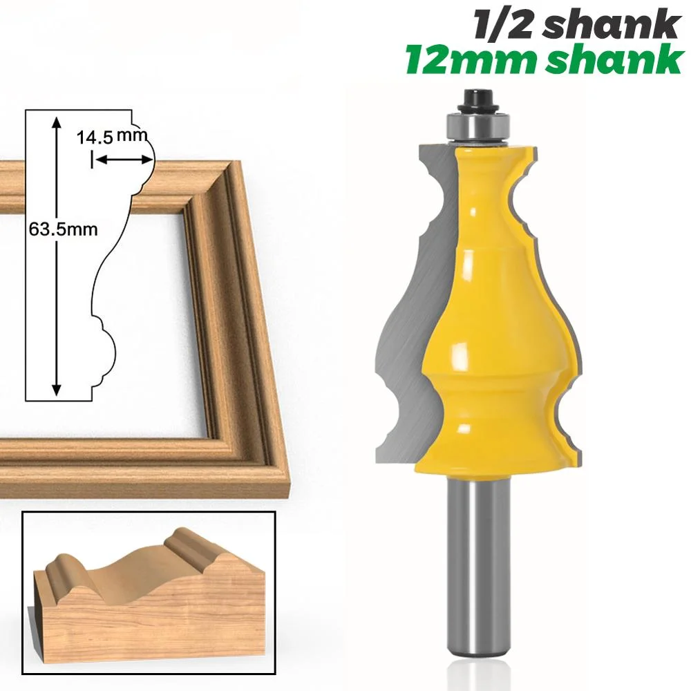 Large-Elegant-Picture-Frame-Molding-Router-Bit-1-2-Shank-12mm-shank ...