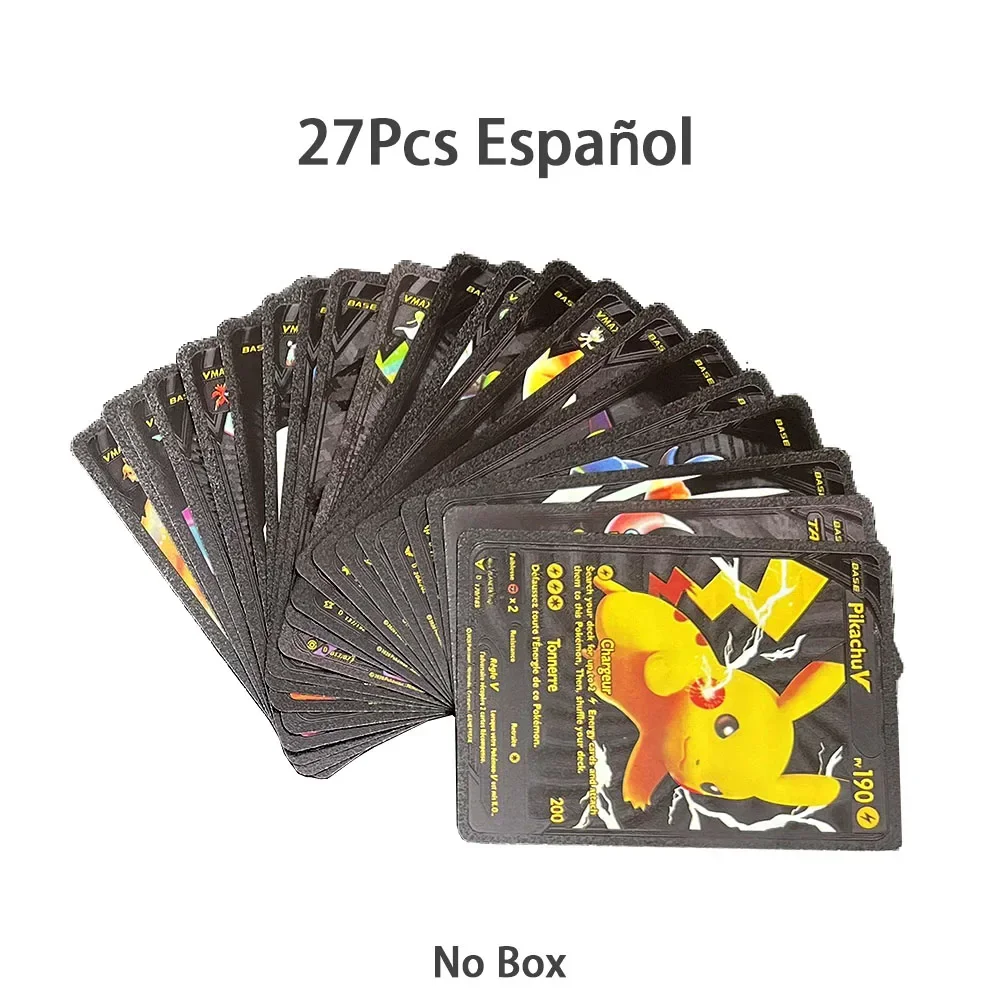 27-110Pcs Cards German French English Spanish Vmax GX Pikachu Diamond ...