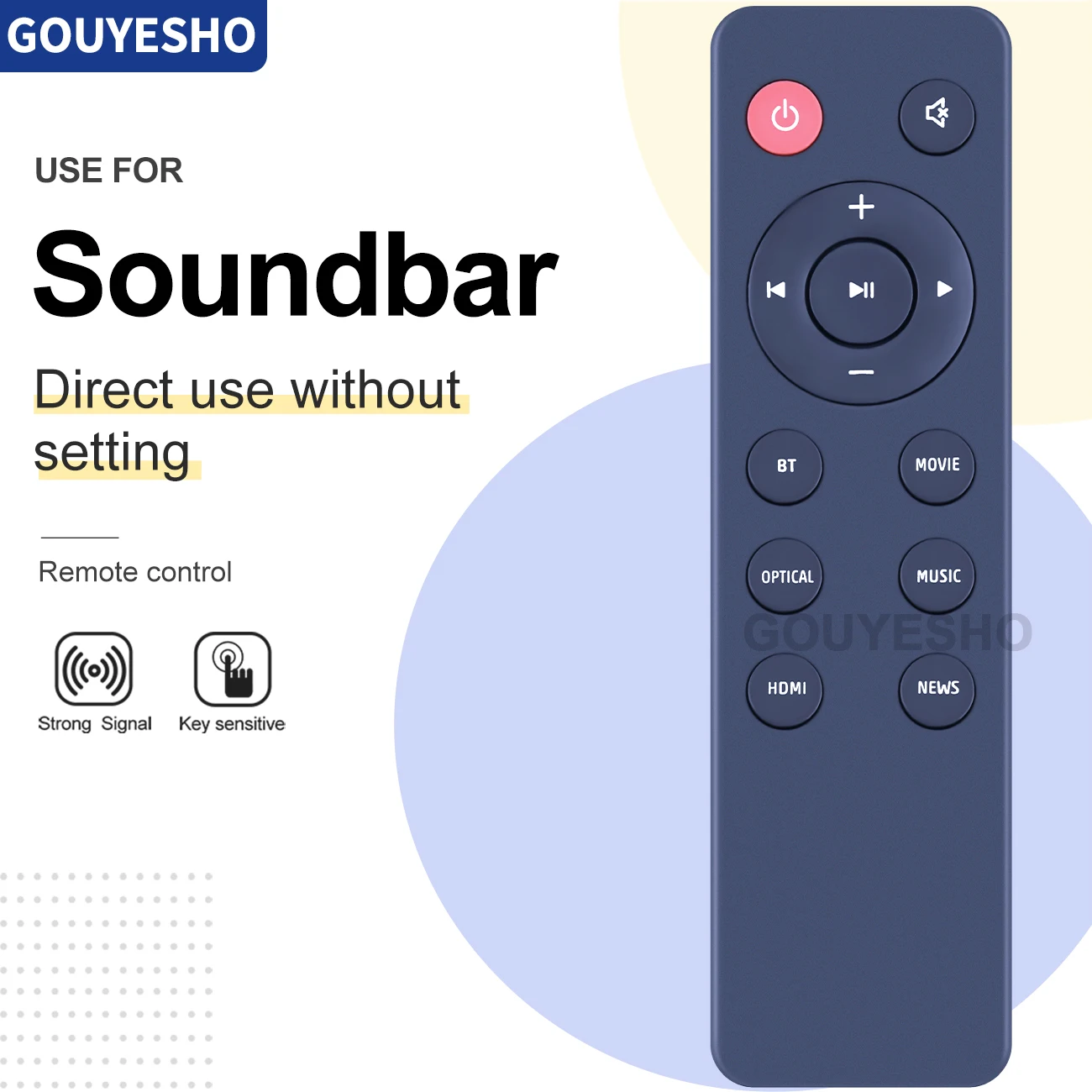 New-Remote-Control-fit-for-JBL-Cinema-2-1-Channel-Sound-Bar-Soundbar ...