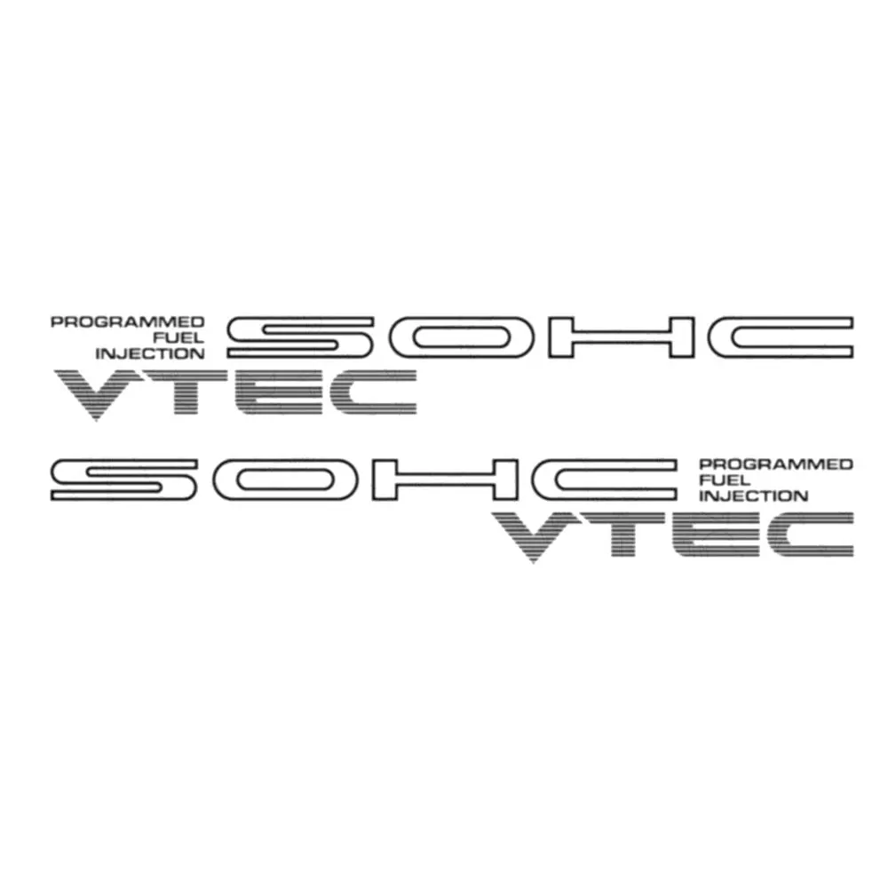 2pcs for SOHC VTEC PFI Programmed Fuel Injection CRX Ek Eg Ef Vinyl JDM ...