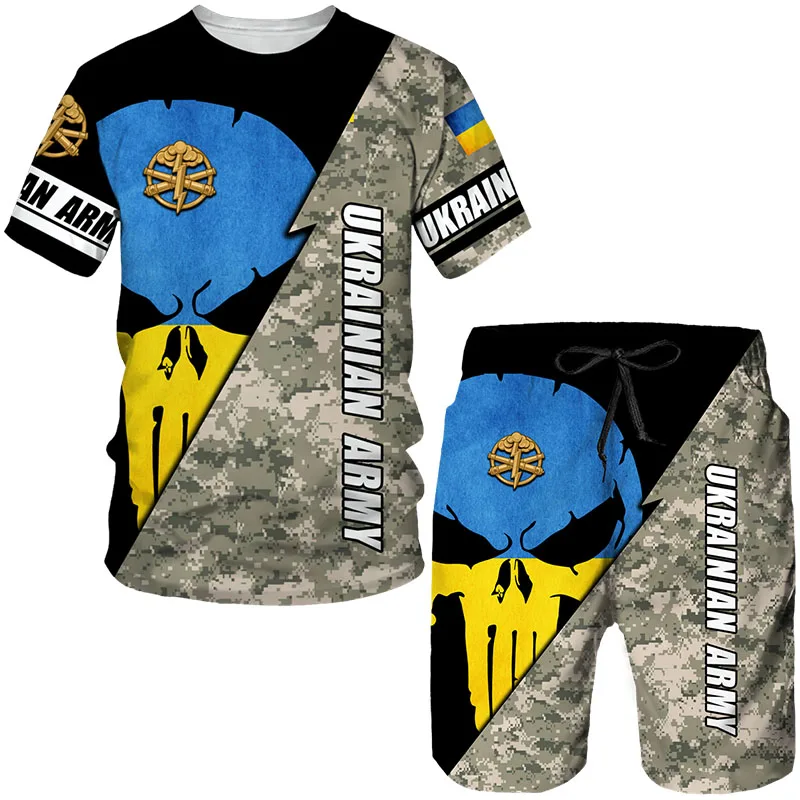 Ukrainian-Camouflage-3D-Printed-Men-s-T-Shirts-Shorts-Sets-Military ...