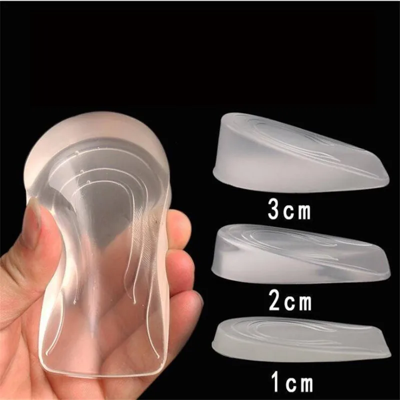 2PCS-Invisible-Height-Increase-Insoles-Silicone-Gel-Heel-Lifting ...
