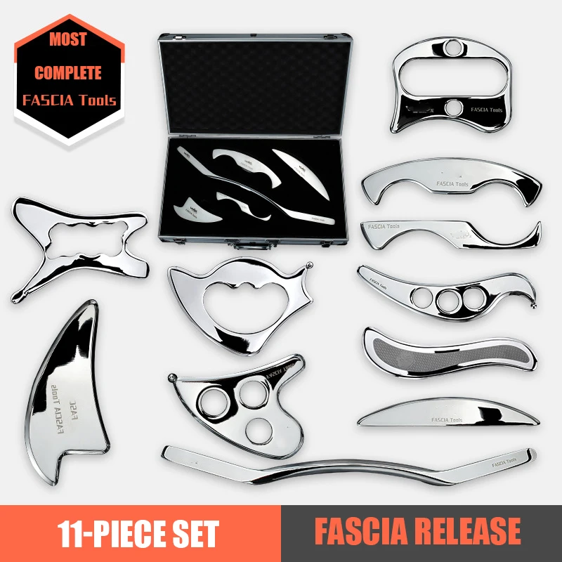 IASTM Tools Stainless Steel Fascia Scraper Body Scraping Massage Muscle ...