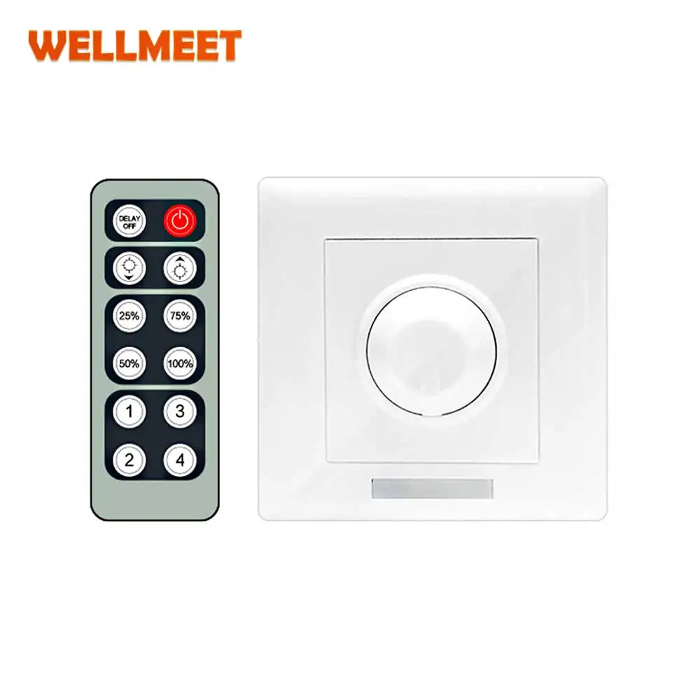 DC5-12V-Infrared-12-Key-Knob-PWM-Triac-LED-Dimmer-Remote-Controller ...