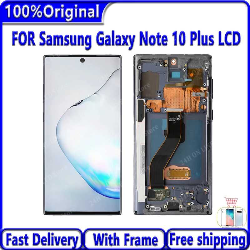Original-Display-Note-10-Plus-For-Samsung-Galaxy-Note10-Plus-N975-N975f ...